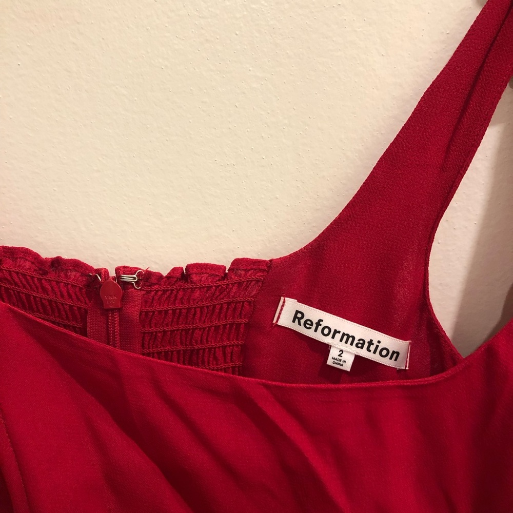 Reformation Red Twilight Dress - Gem